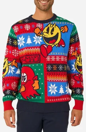 Opposuits Pac-man Holiday Sweater - Miscellaneous