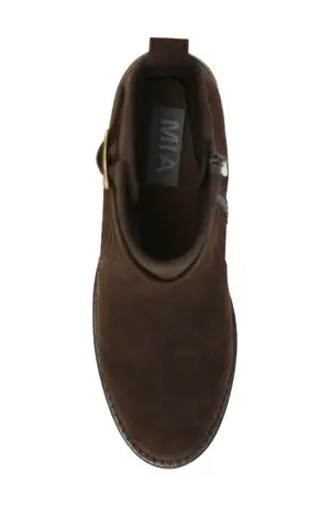Mia Desmond Faux Leather Bootie - Espresso