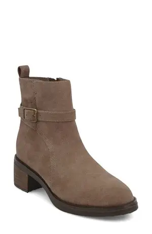 Mia Desmond Faux Leather Bootie - Taupe