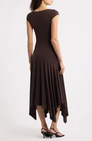 REFORMATION Danica Handkerchief Hem Knit Dress