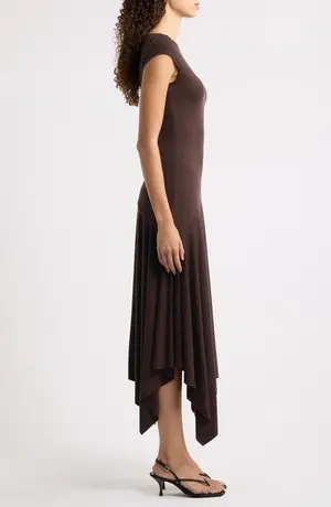 REFORMATION Danica Handkerchief Hem Knit Dress