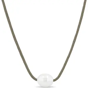 Zoe Chicco Paracord Cultured Pearl Necklace - Multi
