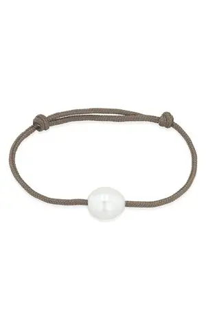 Zoe Chicco Paracord Cultured Pearl Bracelet - Tan Multi