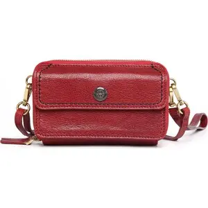 OLD TREND Northwood Genuine Leather Convertible Crossbody Wallet - Red