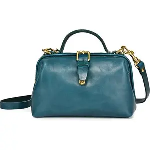 OLD TREND Doctor Mini Genuine Leather Structured Crossbody - Turquoise