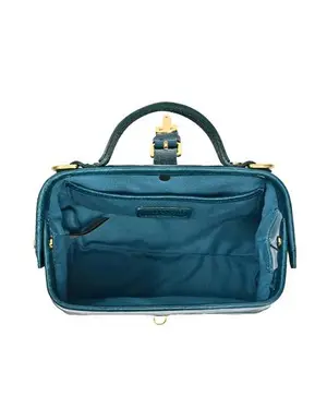 OLD TREND Doctor Mini Genuine Leather Structured Crossbody - Turquoise