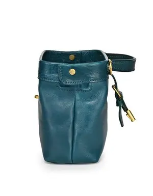OLD TREND Doctor Mini Genuine Leather Structured Crossbody - Turquoise