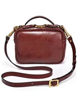 OLD TREND Ficus Genuine Leather Compact Crossbody - Brown