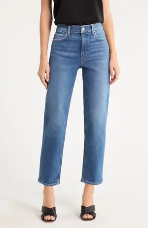 Paige Reece High Waist Ankle Slim Leg Jeans - Hackney