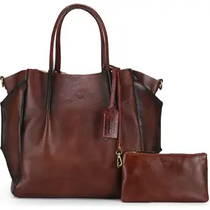 OLD TREND Sprout Land Genuine Leather Convertible Tote - Coffee