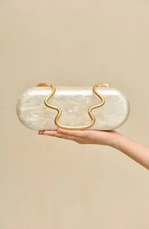 Cult Gaia Ilaria Acrylic Clutch