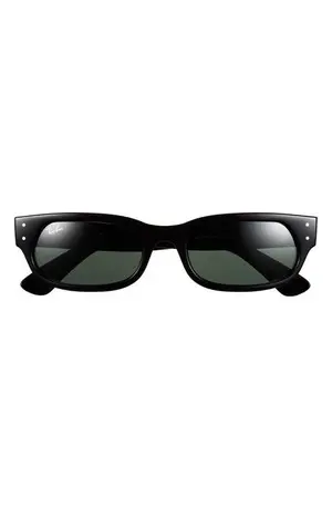 Ray-ban 54mm Irregular Sunglasses Black/green