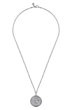 GABRIEL & CO. Modern Relics Saint Christopher Medallion Necklace
