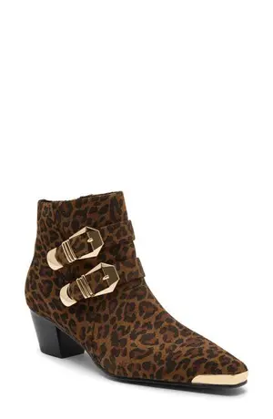 Jeffrey Campbell Rumblin Bootie - Brown Leopard Suede