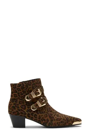Jeffrey Campbell Rumblin Bootie - Brown Leopard Suede