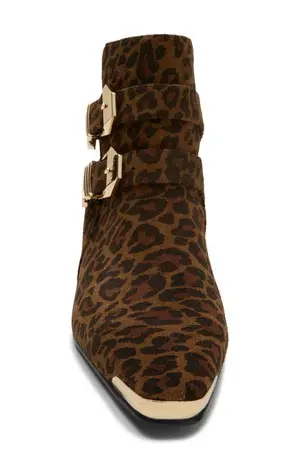Jeffrey Campbell Rumblin Bootie - Brown Leopard Suede