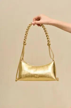 Cult Gaia Osa Leather Shoulder Bag