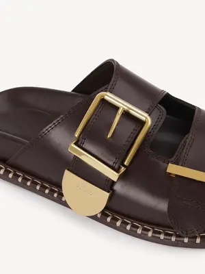 Chloé Logo Engraved Buckled Sandals