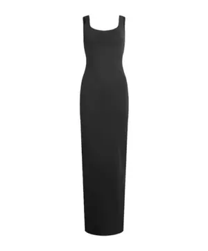 ENTIRE STUDIOS Square Neck Maxi Dress - Black