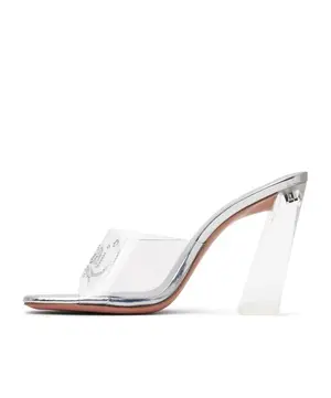 Amina Muaddi Bella Glass High-heeled Sandals