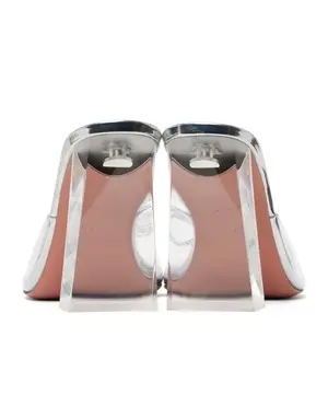 Amina Muaddi Bella Glass High-heeled Sandals