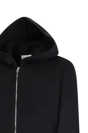 7 For All Mankind Cropped Zip-up Hoodie