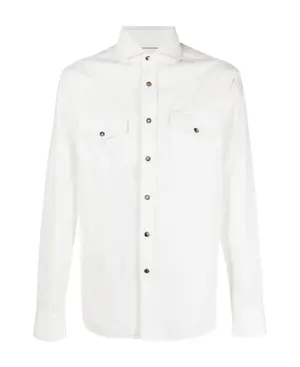 Brunello Cucinelli Leisure Fit Chest Pocket Shirt - White