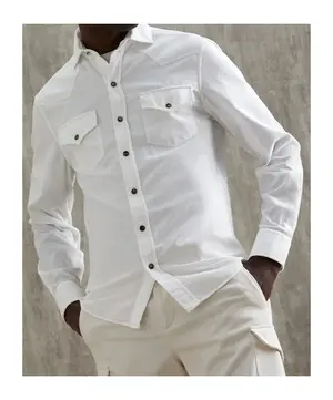 Brunello Cucinelli Leisure Fit Chest Pocket Shirt