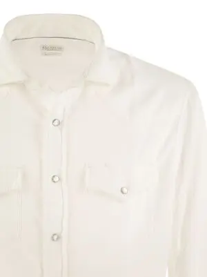 Brunello Cucinelli Leisure Fit Chest Pocket Shirt