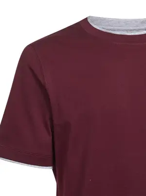Brunello Cucinelli Crewneck Straight Hem T-shirt