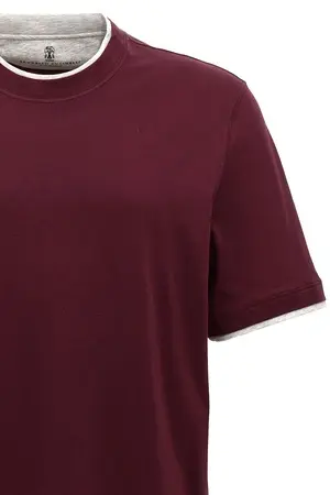 Brunello Cucinelli Crewneck Straight Hem T-shirt