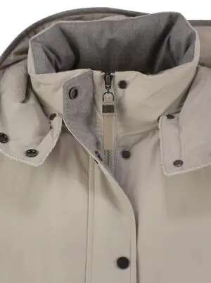 Brunello Cucinelli Elasticated Hem Hooded Jacket