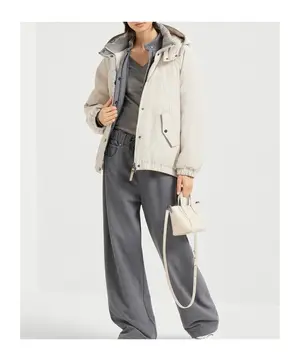 Brunello Cucinelli Elasticated Hem Hooded Jacket