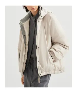 Brunello Cucinelli Elasticated Hem Hooded Jacket