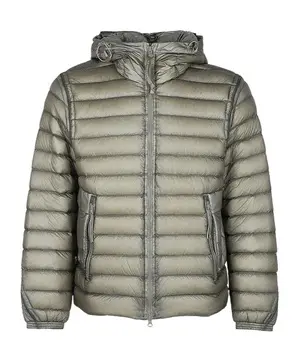 C.P. COMPANY Hooded Down Jacket - Gray