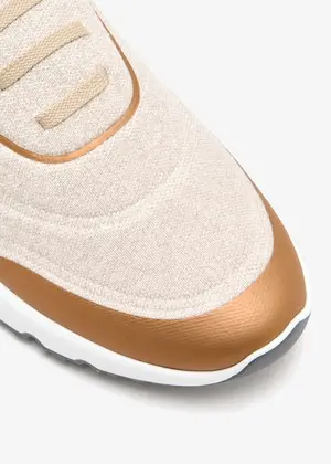 Brunello Cucinelli Logo Embossed Knitted Lace-up Sneakers