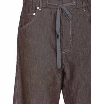 Brunello Cucinelli Drawstring Straight-leg Trousers