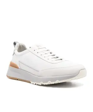 Brunello Cucinelli Logo Embossed Lace-up Sneakers