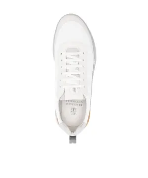 Brunello Cucinelli Logo Embossed Lace-up Sneakers