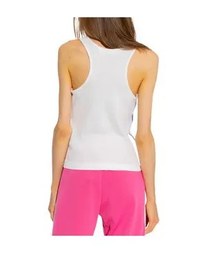 Palm Angels Logo-printed Stripe Tank Top