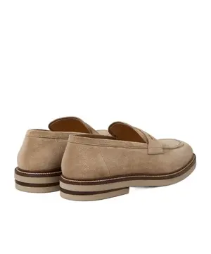Brunello Cucinelli Round Toe Penny Loafers