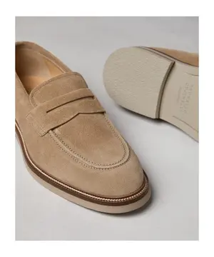 Brunello Cucinelli Round Toe Penny Loafers