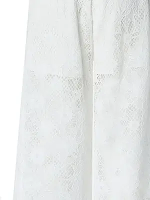Pinko Lace Bell-bottom Pants - White