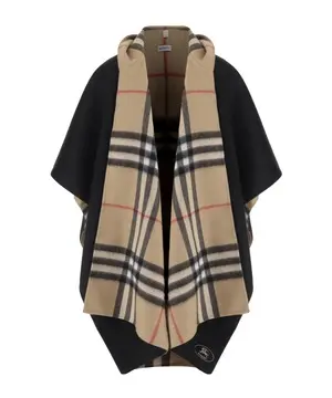 Burberry Check-pattern Hooded Reversible Cape