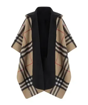 Burberry Check-pattern Hooded Reversible Cape