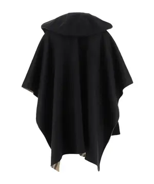Burberry Check-pattern Hooded Reversible Cape