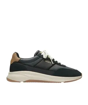 Axel Arigato Genesis Neo Runner Padded Leather Sneakers - Dark Brown