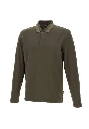 Hugo Boss Long-sleeved Polo Shirt - Brown