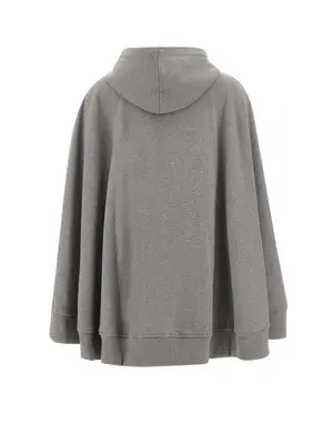 7 For All Mankind Oversized Zip Hoodie - Grey