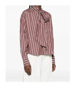 Brunello Cucinelli Striped Long-sleeved Shirt